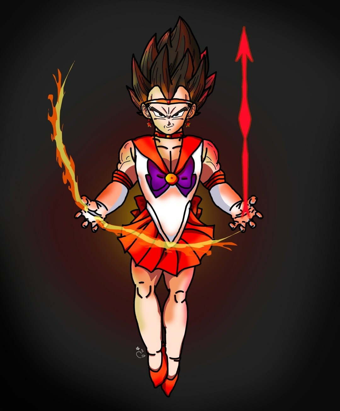 ArtStation - Sailor Vegeta - Mars (2019)