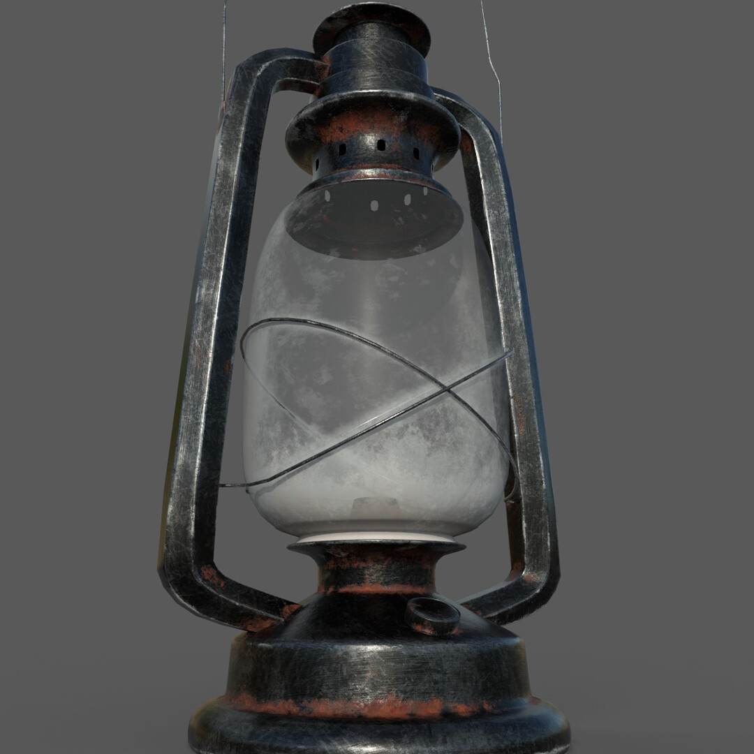 ArtStation - Oil Lantern - Game Ready Asset (Unity)