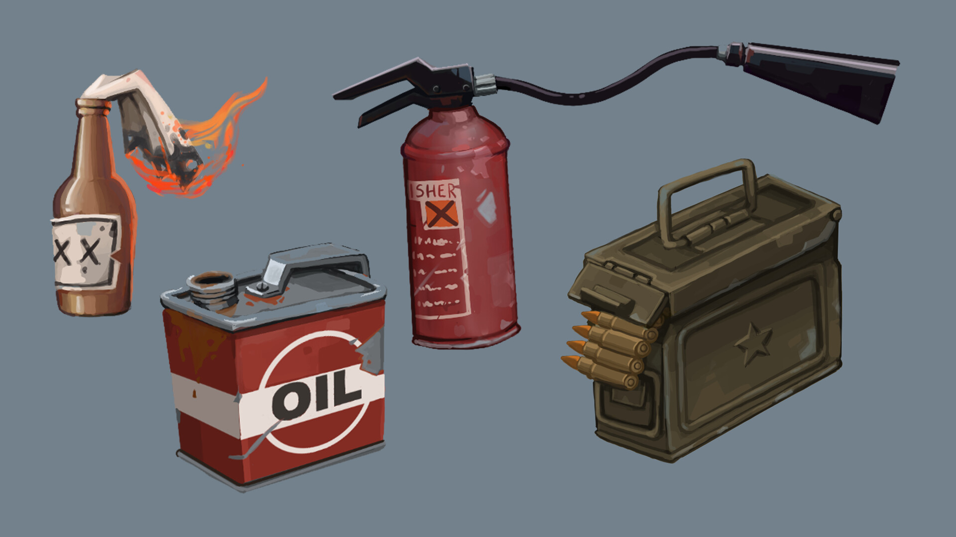 ArtStation - Team Fortress 2 Weapons