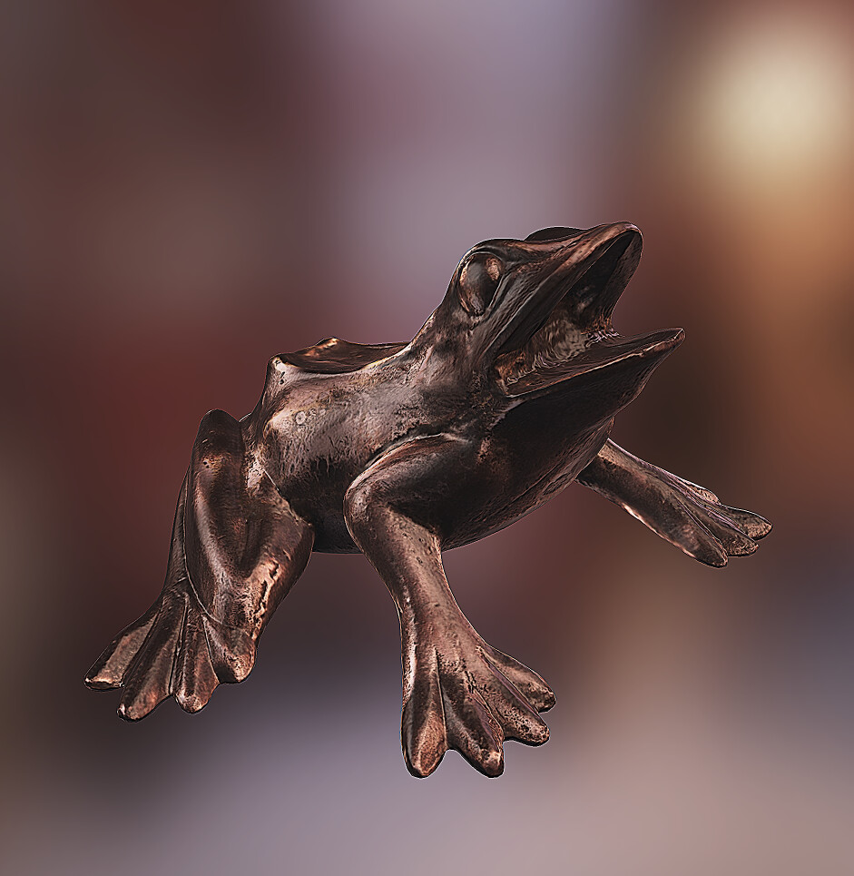 ArtStation - Bronze frog