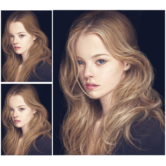 ArtStation - Hair Painting Quick Steps