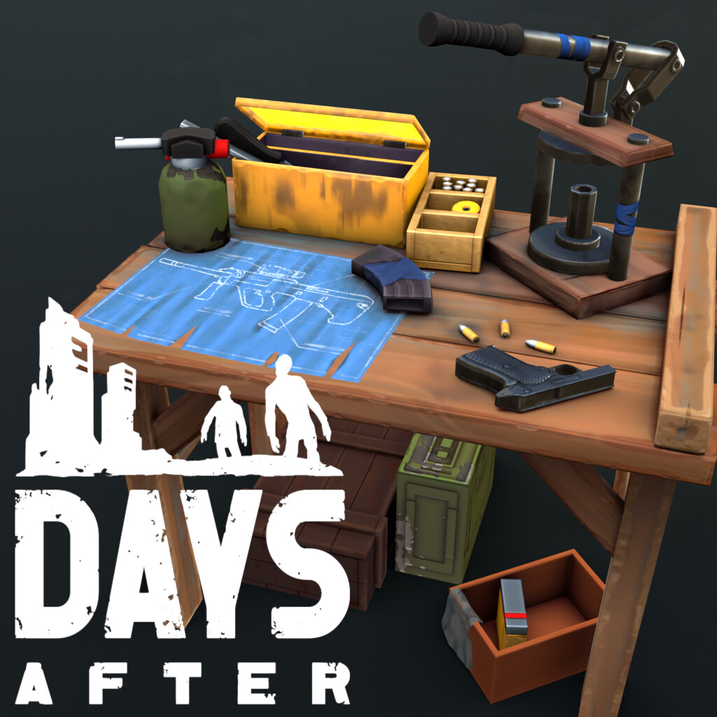 ArtStation - The Days After, workbenches