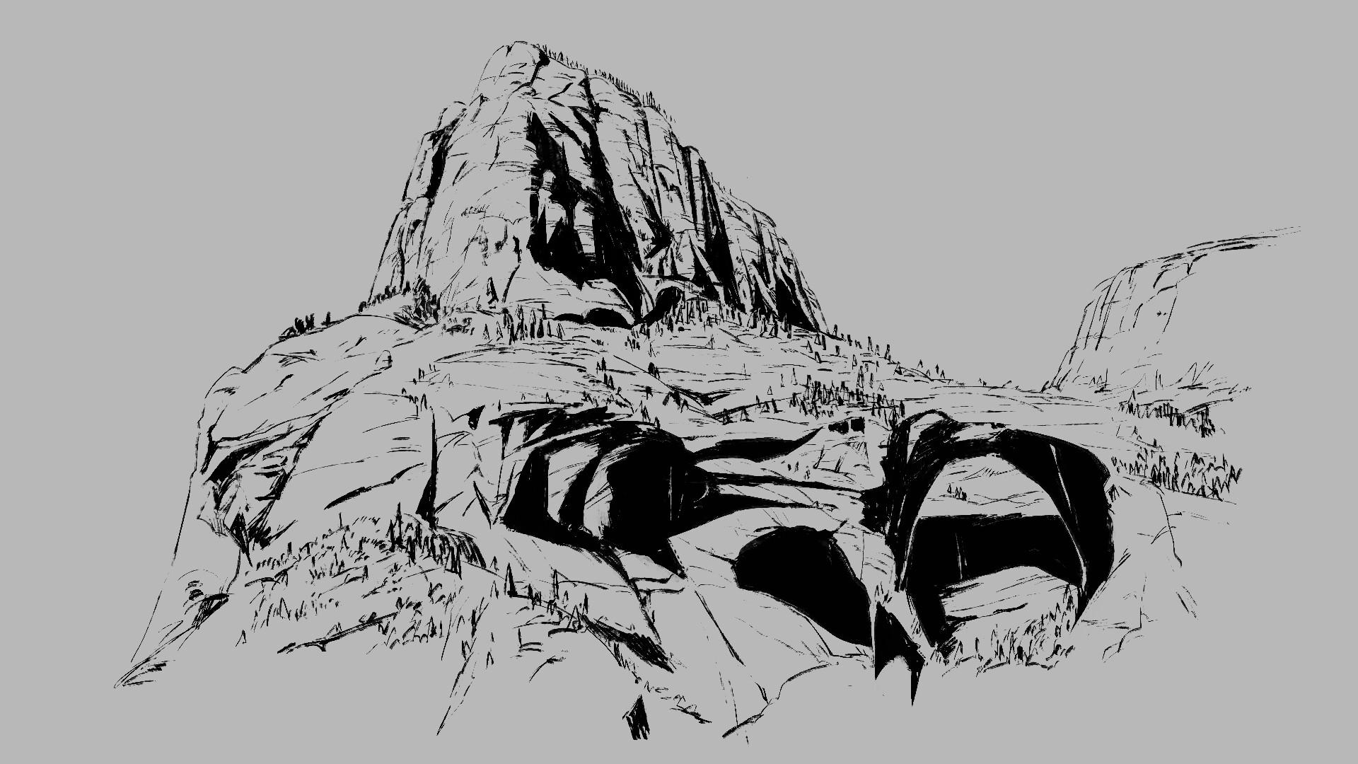 ArtStation - Rocks and Stones Sketches