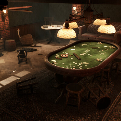ArtStation - The Gambler's den