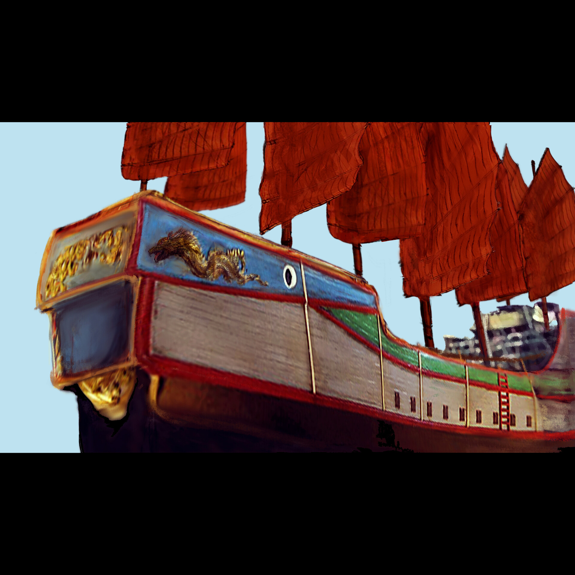 Jesse Wood - Zheng He Ship Looking Up