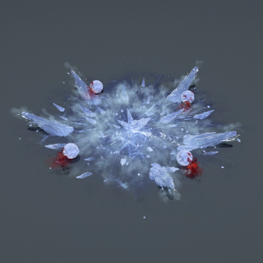 ArtStation - Frigid Blast - An Icy Christmas Effect!