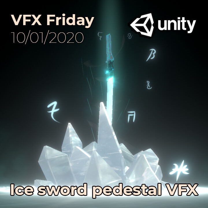 ArtStation - Unity VFX - Ice sword pedestal (VFXfriday 10/01/20)