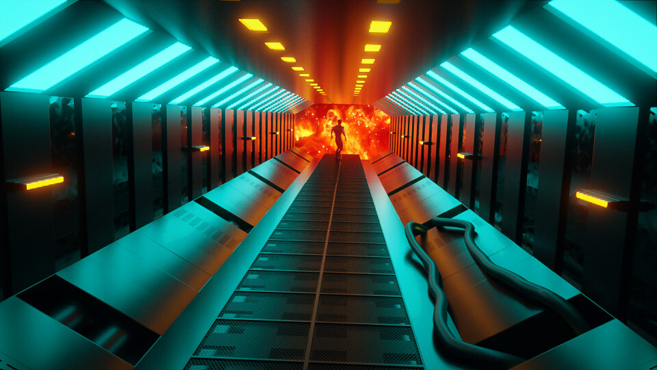 ArtStation - Scifi coridor