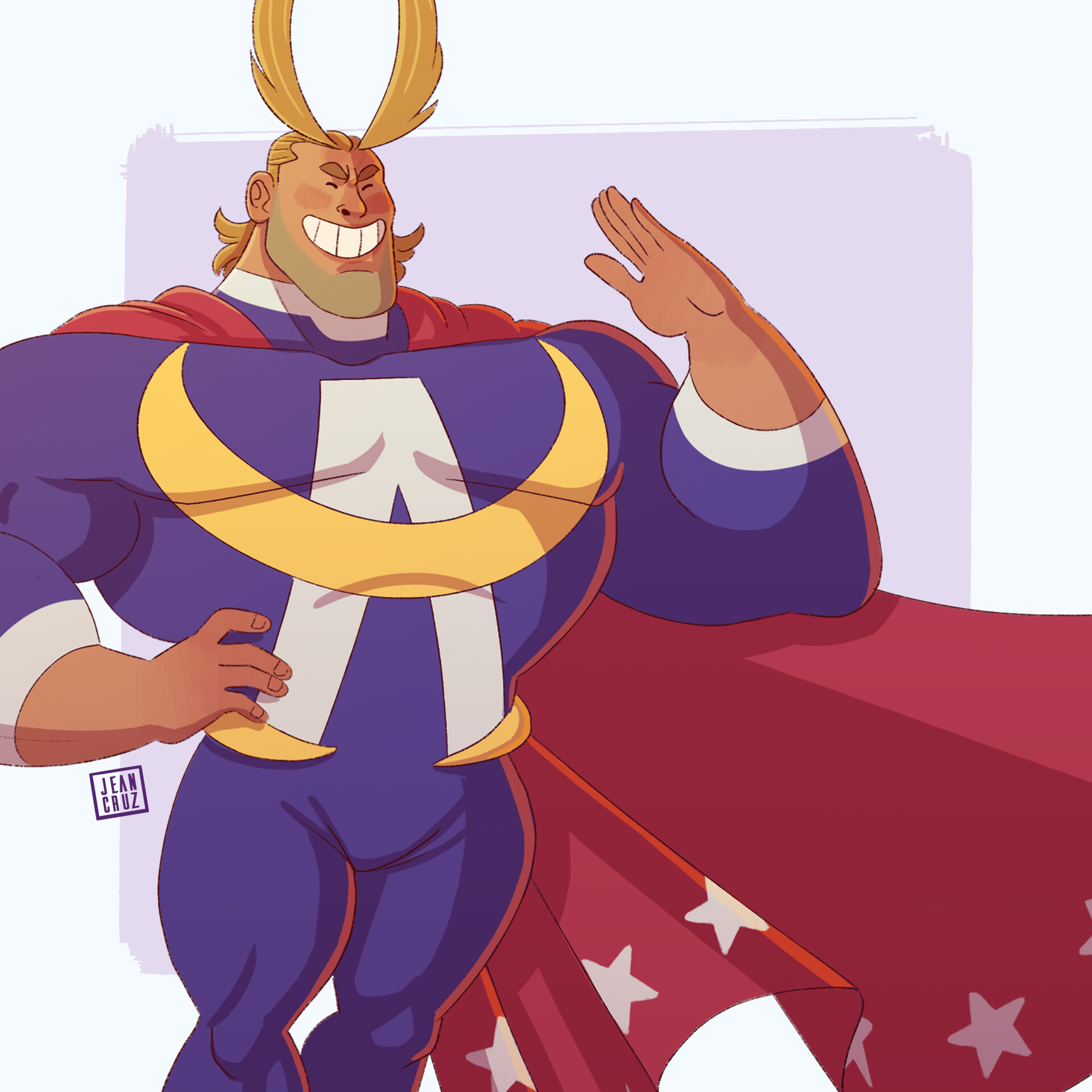 ArtStation - All Might redesign fanart