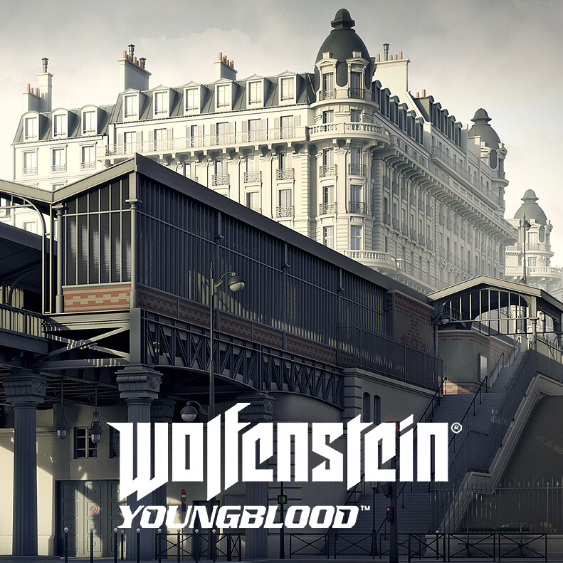 ArtStation - Wolfenstein Youngblood's Paris Metro station concept