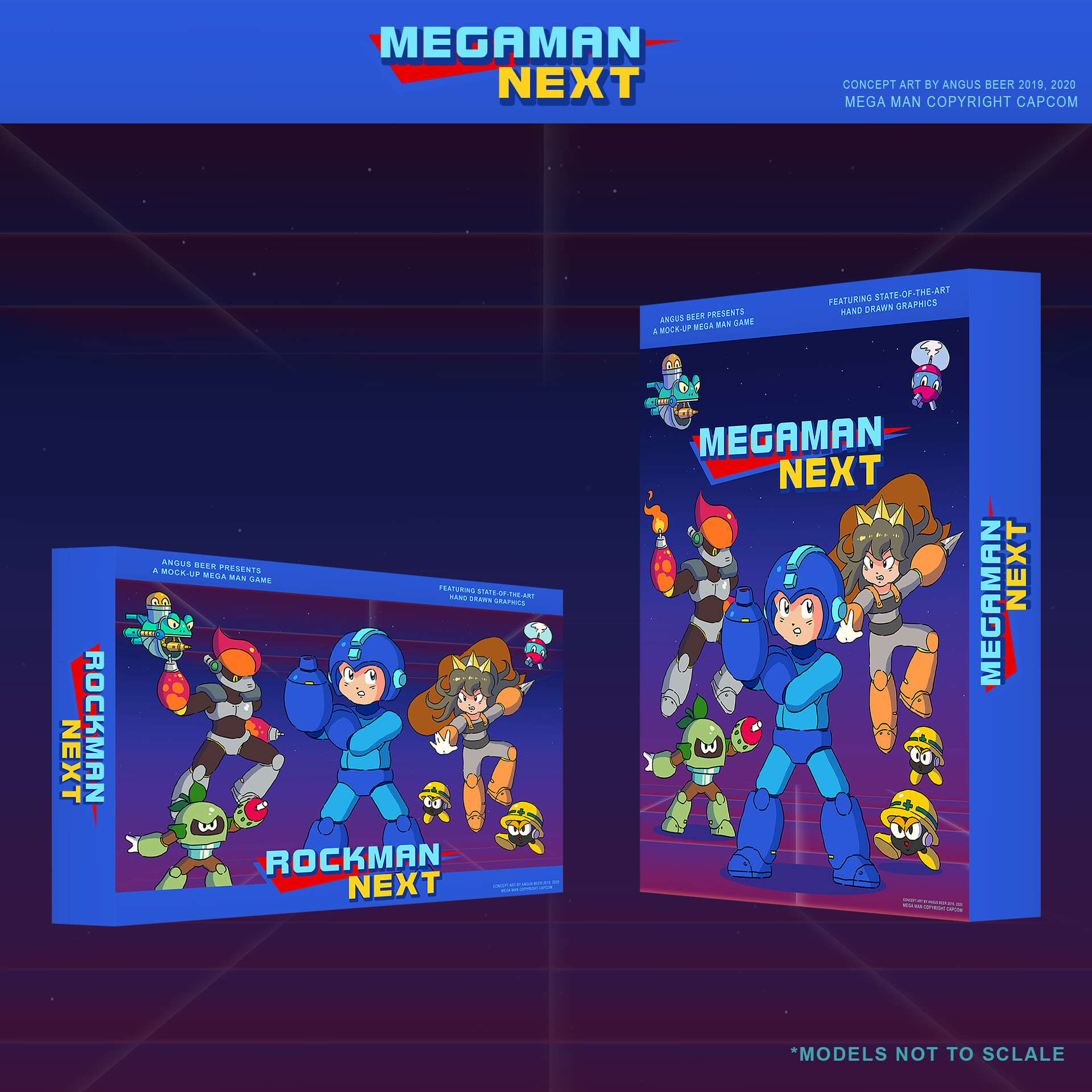ArtStation - MEGA MAN NEXT: Box Art