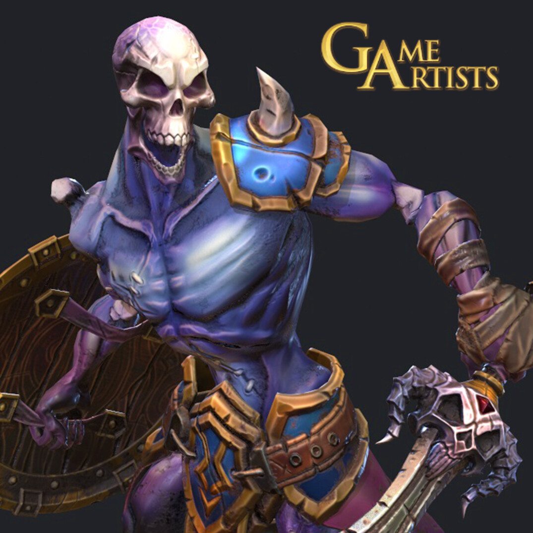 ArtStation - Stylized Undead Skeleton Warrior