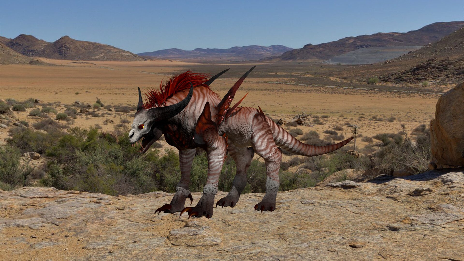 ArtStation - 3D Demon Monster Creature Model Turntable