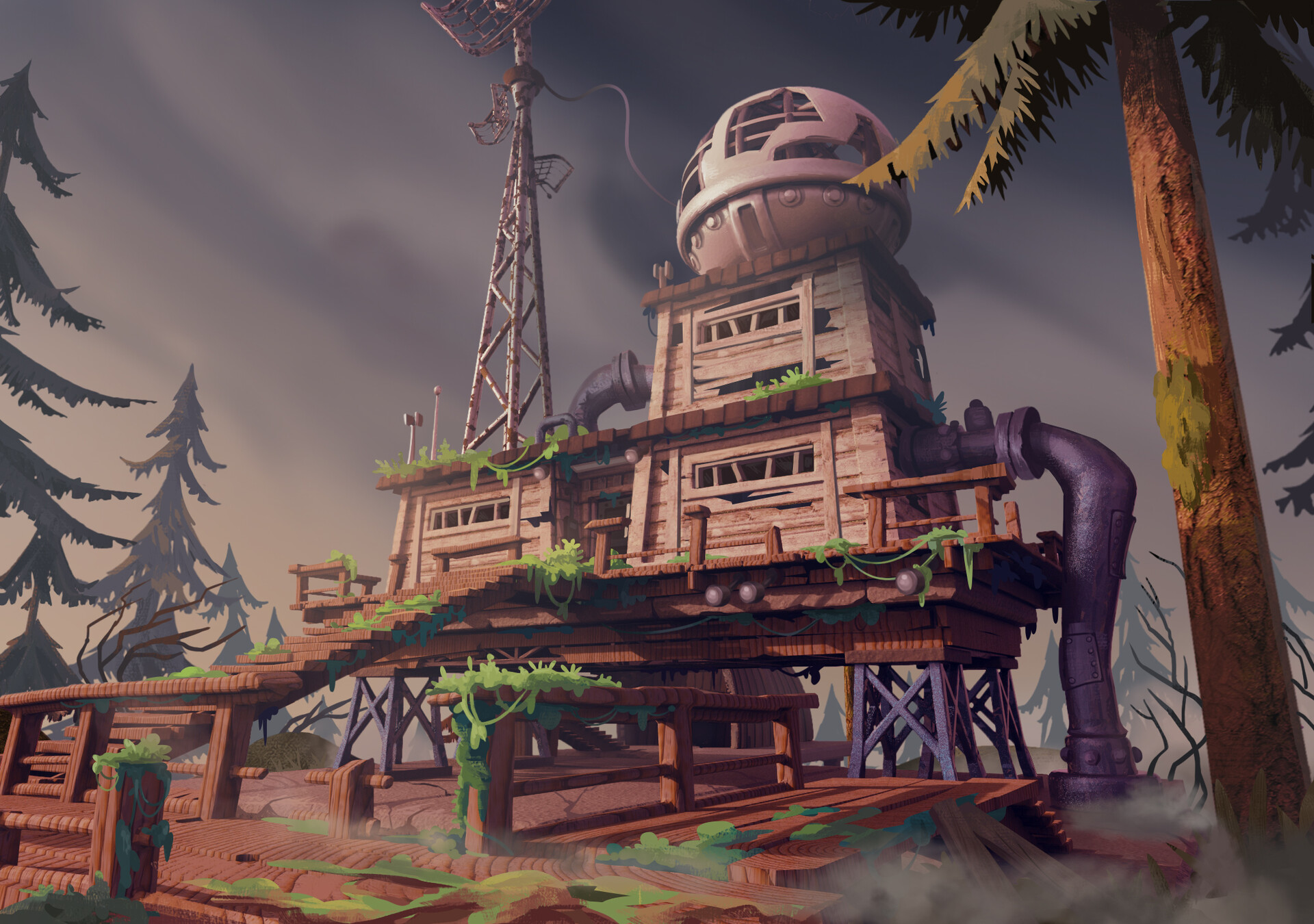 ArtStation - Abandoned camp