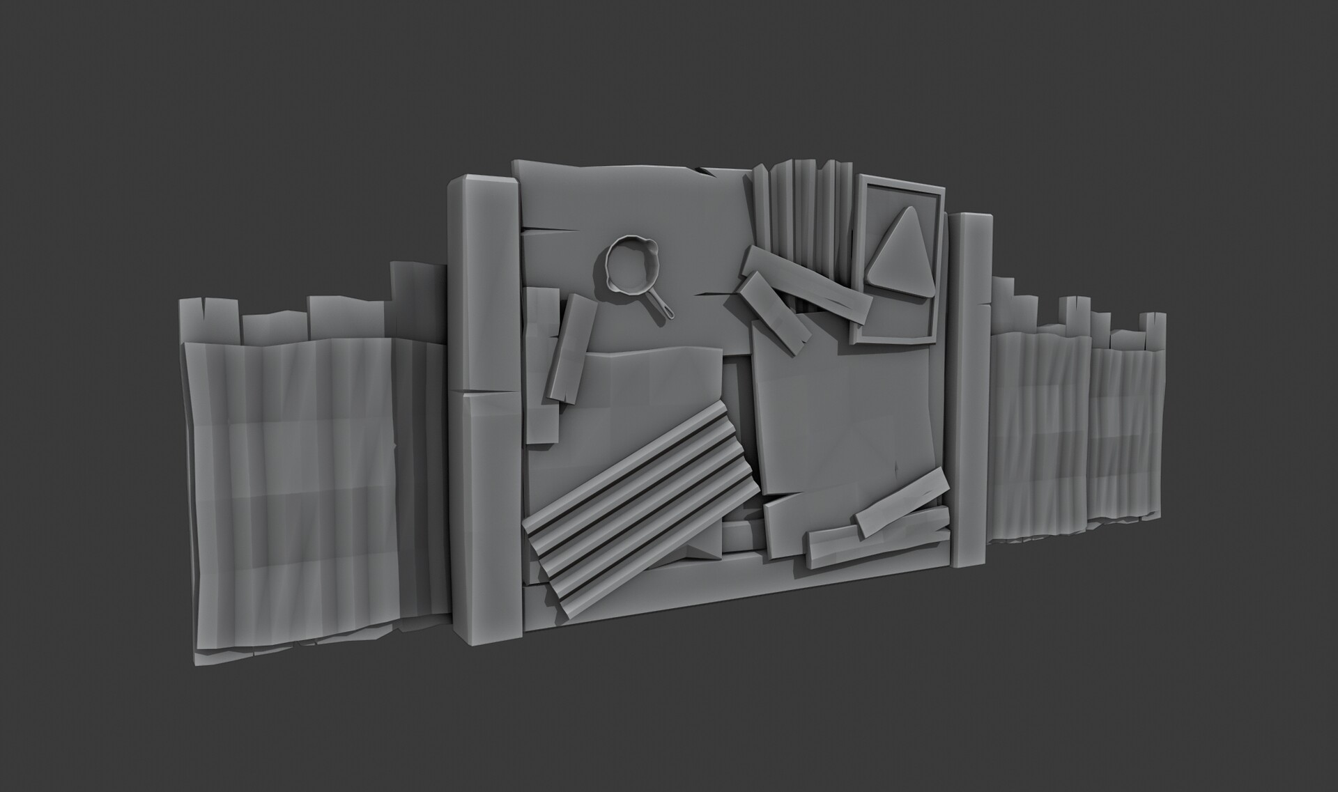 ArtStation - Makeshift Gate and Barricade Walls