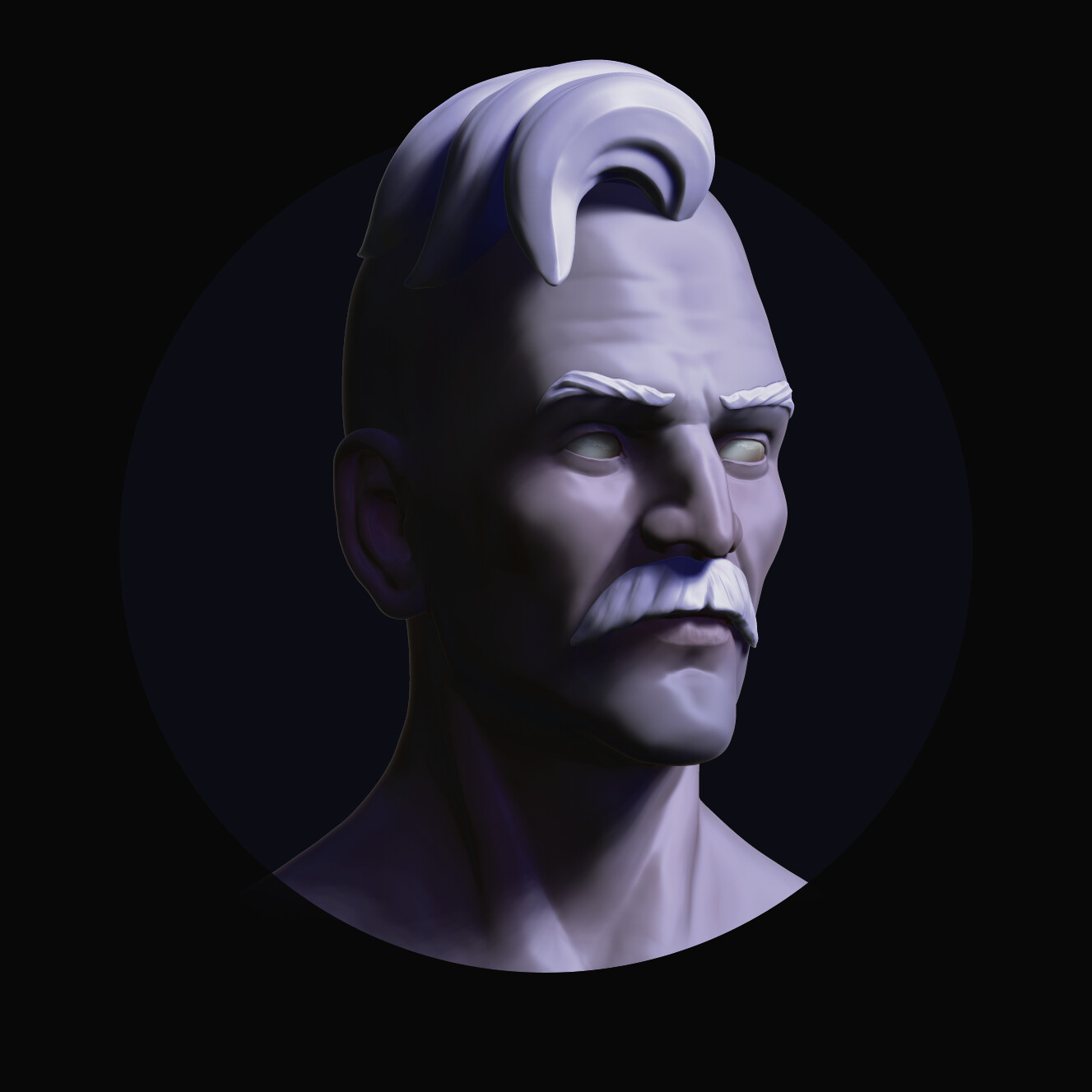 ArtStation - Mustachio - Quick Face Study