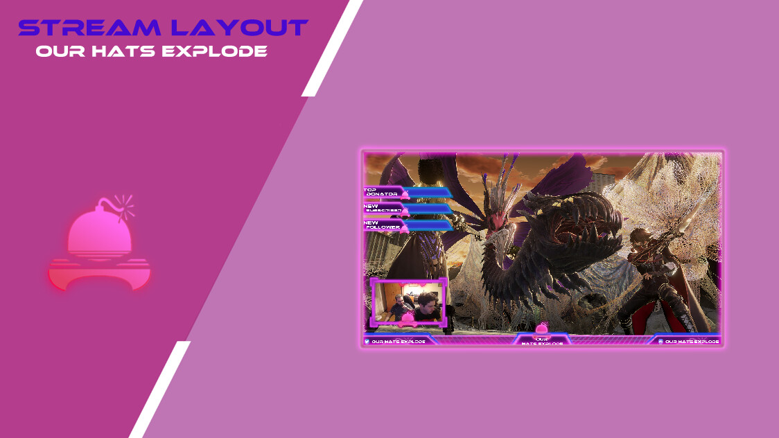 ArtStation - Stream Layout - Our Hats Explode