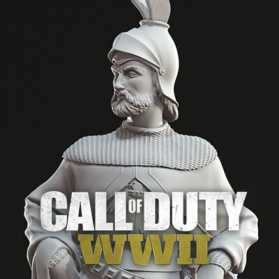 ArtStation - Call of Duty WWII DLC - knighthood statue
