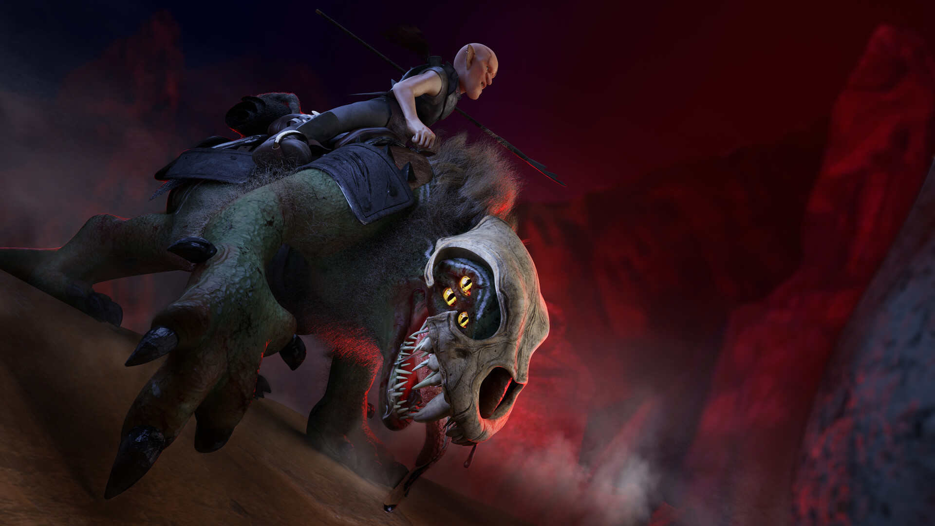 ArtStation - Monster Rider