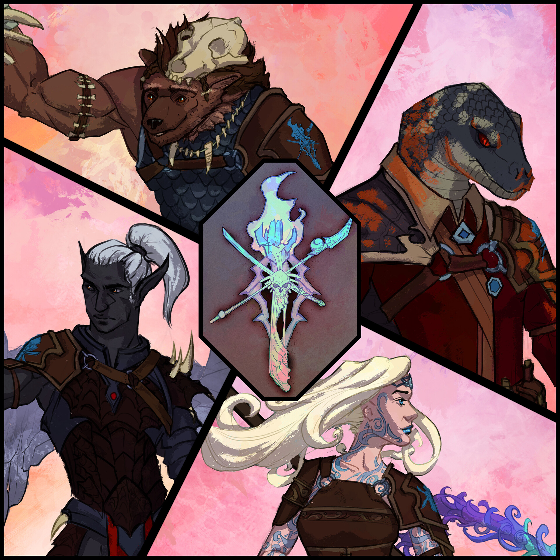 ArtStation - Pathfinder Party Commission