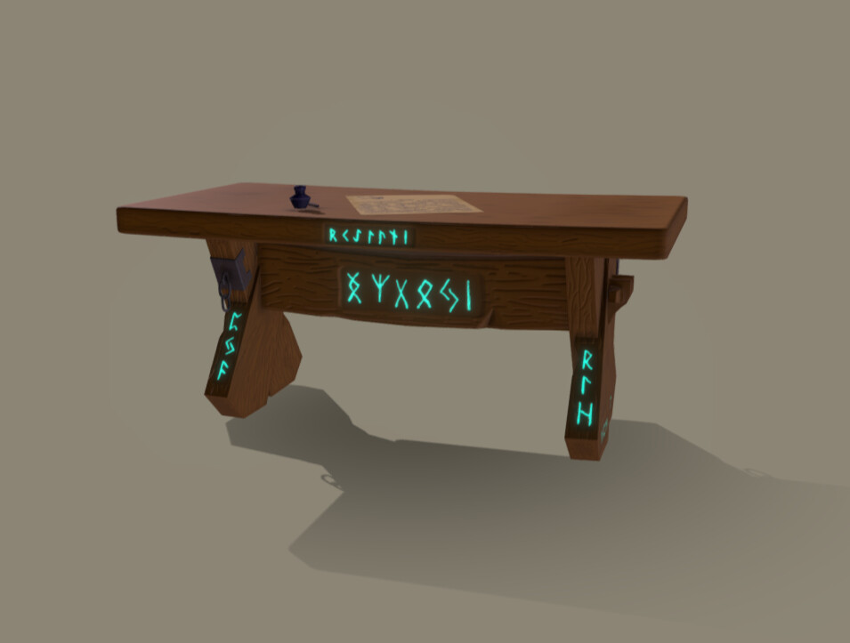 ArtStation - Magic rune table
