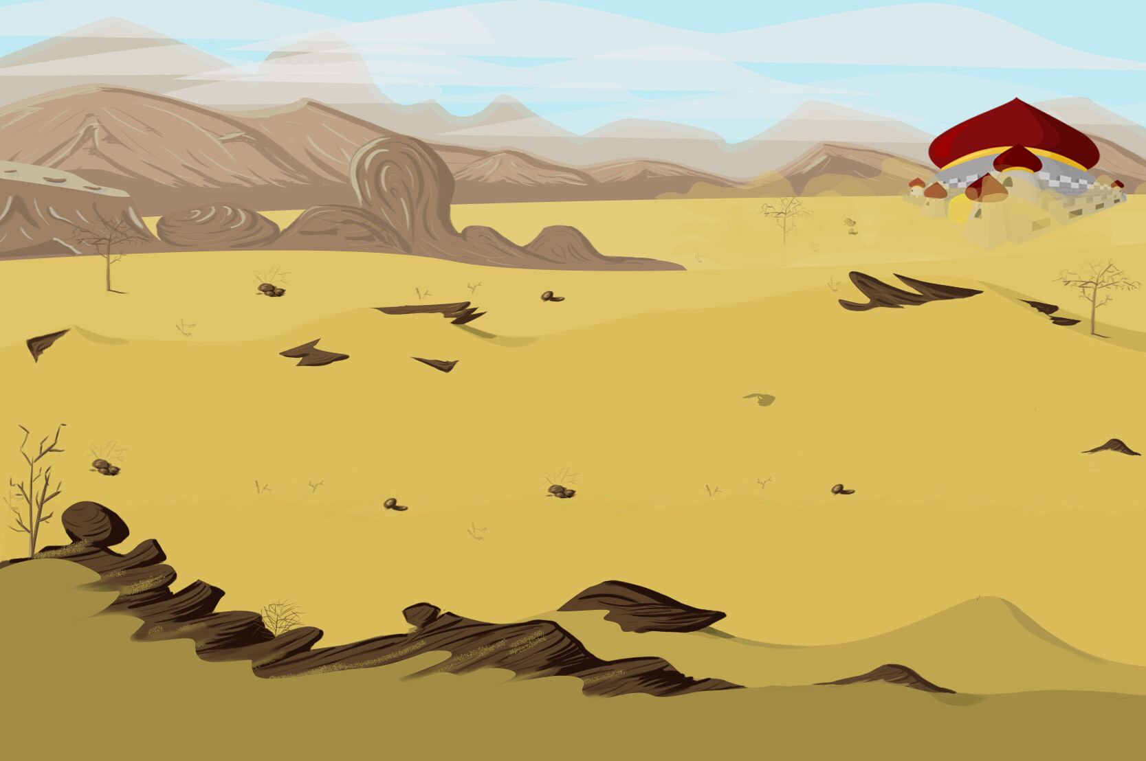 ArtStation - Desert Background