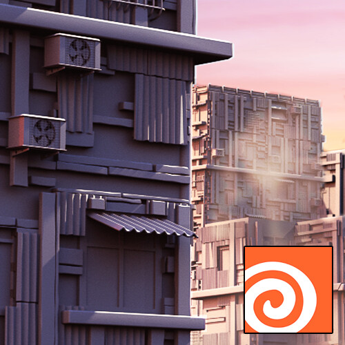 ArtStation - Houdini Procedural Building - Digital Asset