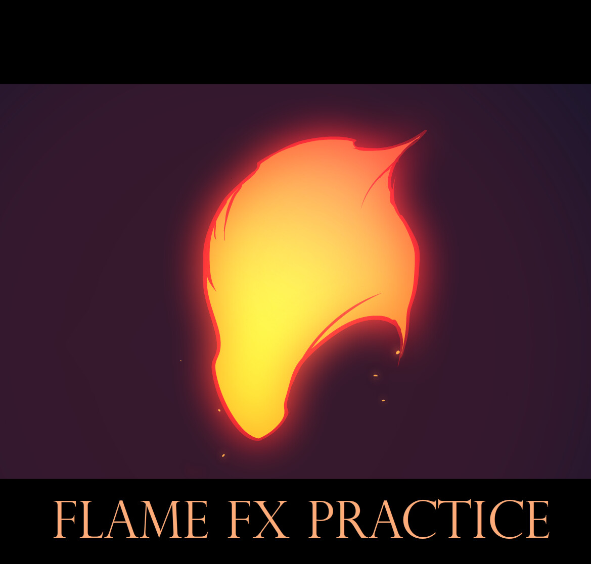 ArtStation - Flame 2D Practice (2020 year)
