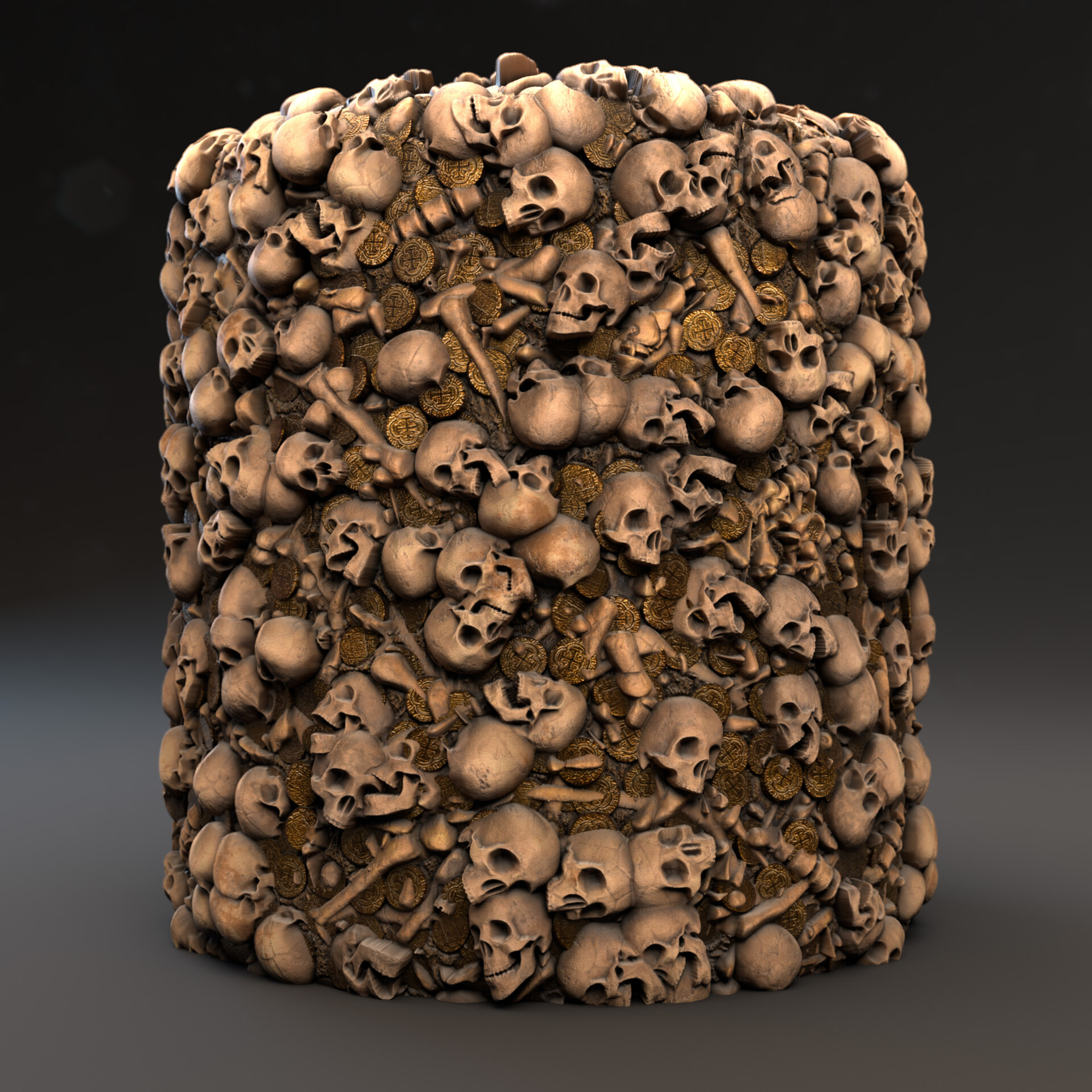 ArtStation - Skeleton Pile Material