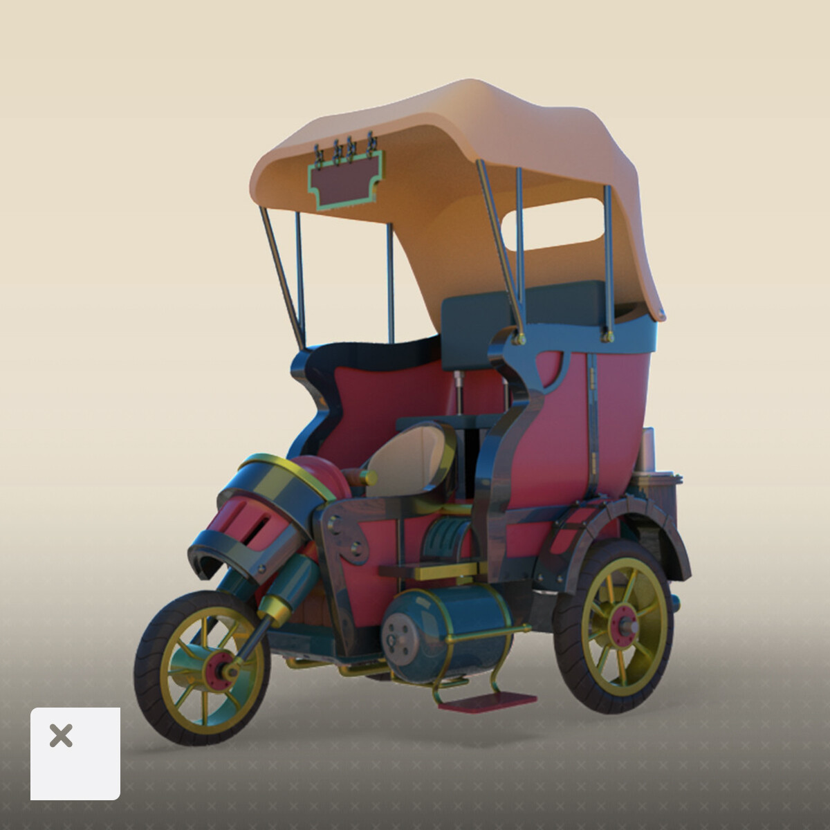 ArtStation - Steam Punk Taxi