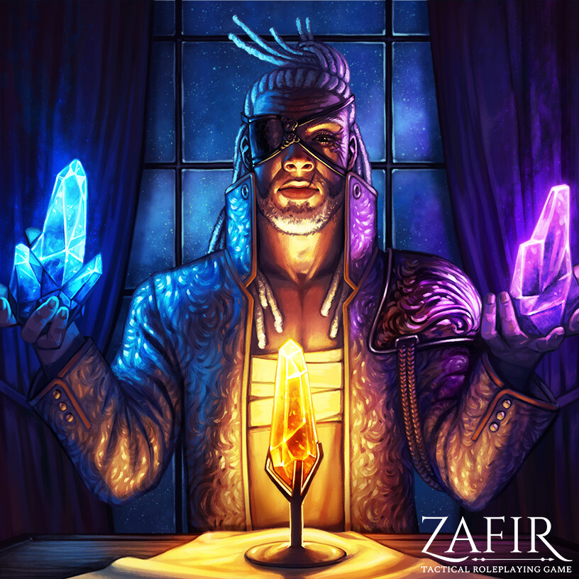 ArtStation - The Crystal Mage - Zafir Tactical RPG