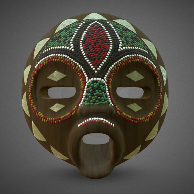 ArtStation - Baluba African Mask