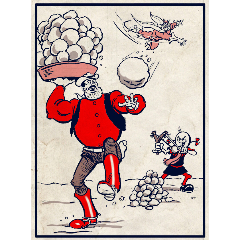 ArtStation - Desperate Dan vs Beryl the Peril!