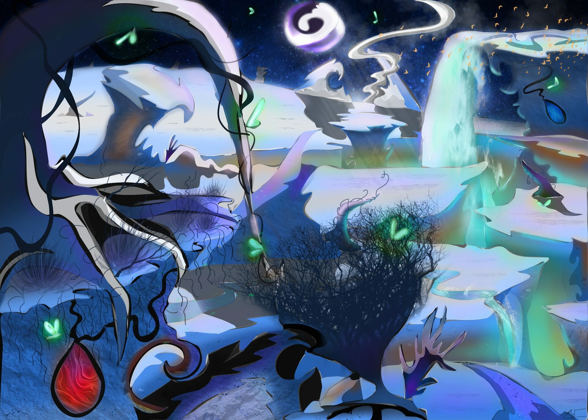 ArtStation - Dimension 2110- Alien Landscape