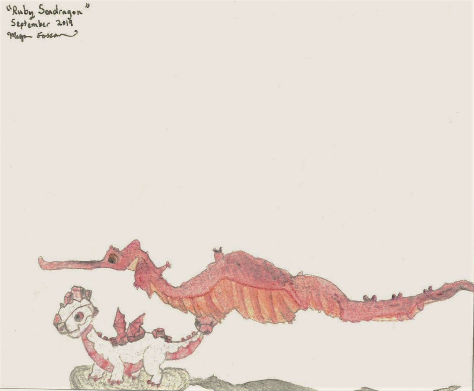 ArtStation - "Ruby Seadragon" - Land Identifies Sea Collection