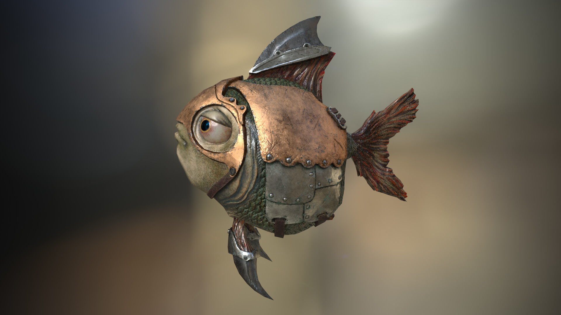 ArtStation - Fish warrior