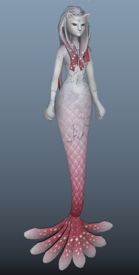 ArtStation - Stylised Merlion Character 3D Model (Low Poly)