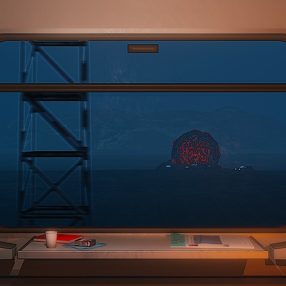 ArtStation - Train window and paranormal vista