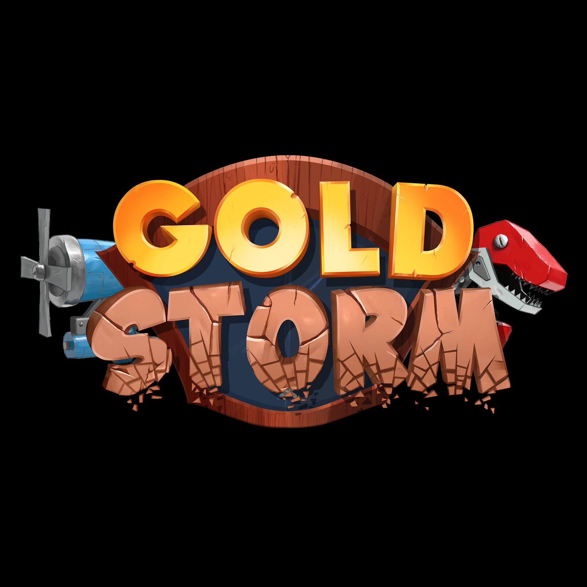ArtStation - Logo Gold Storm Mobile