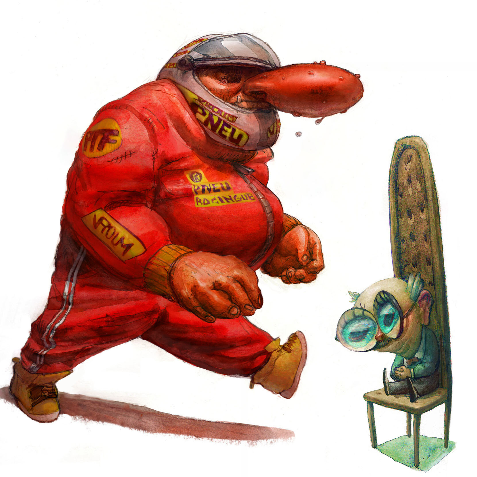 ArtStation - Racing Boogeyman and his Cute Grandpa