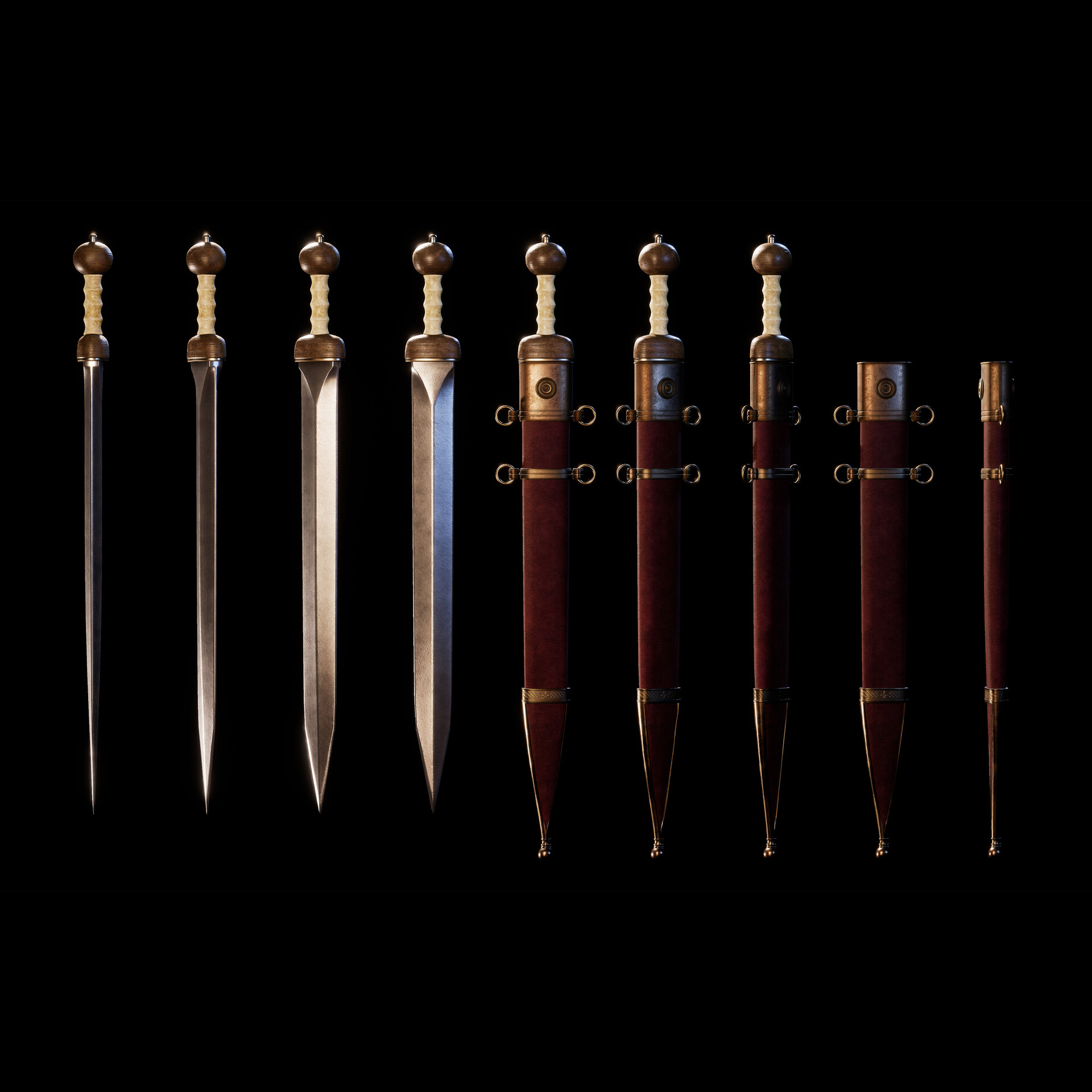ArtStation - Gladius Sword and Sheath
