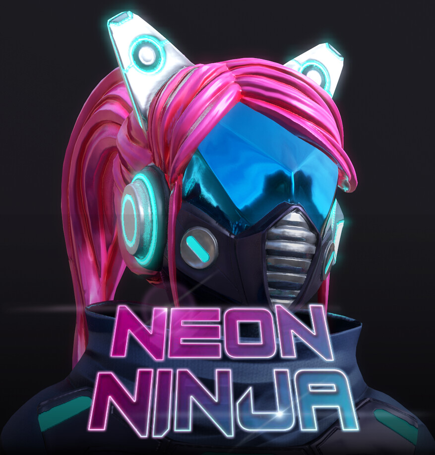 ArtStation - Neon Ninja Hero