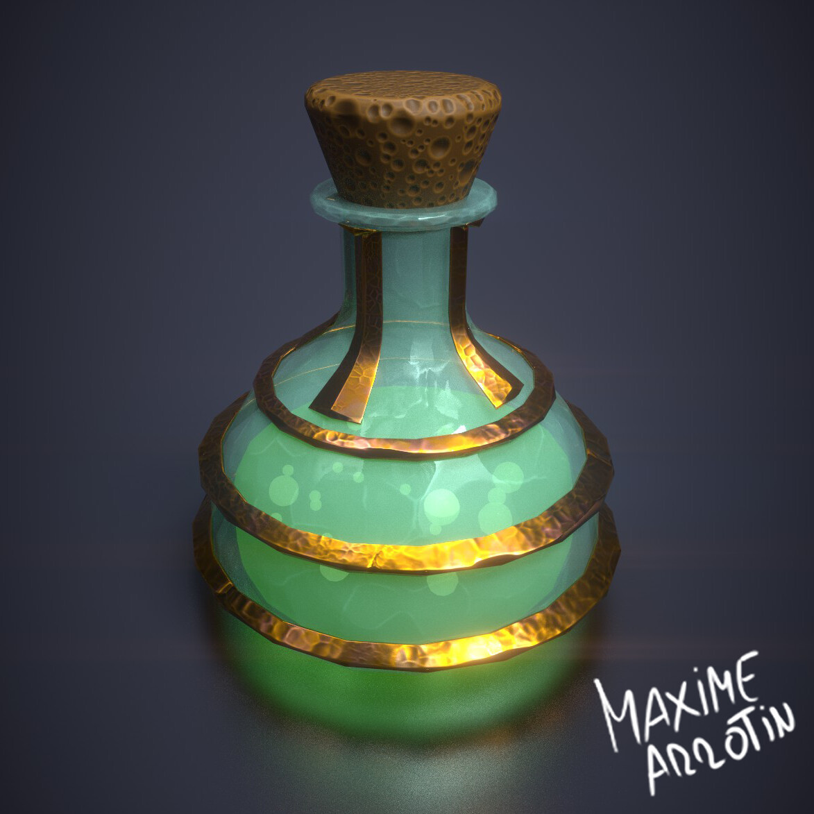 ArtStation - Stylized Potion Bottle