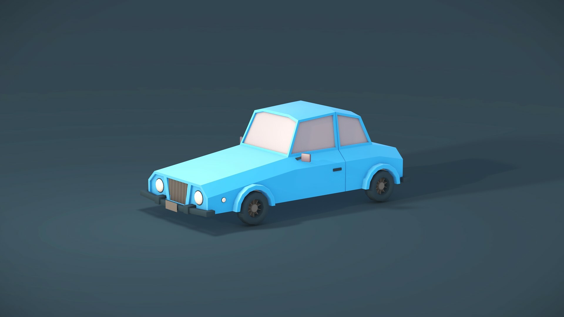 ArtStation - Low-Poly Car Model