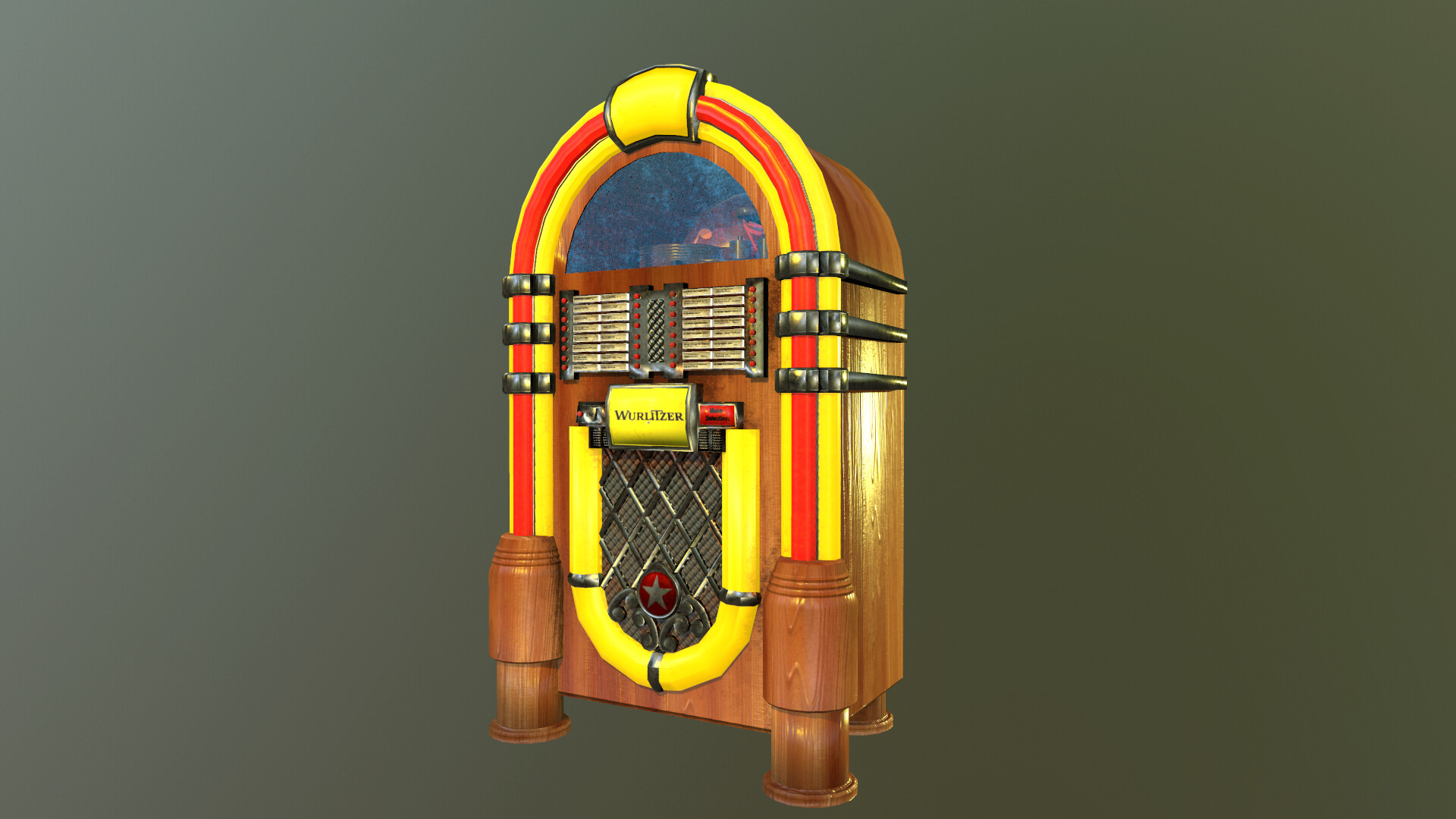 ArtStation - Low-Poly Jukebox