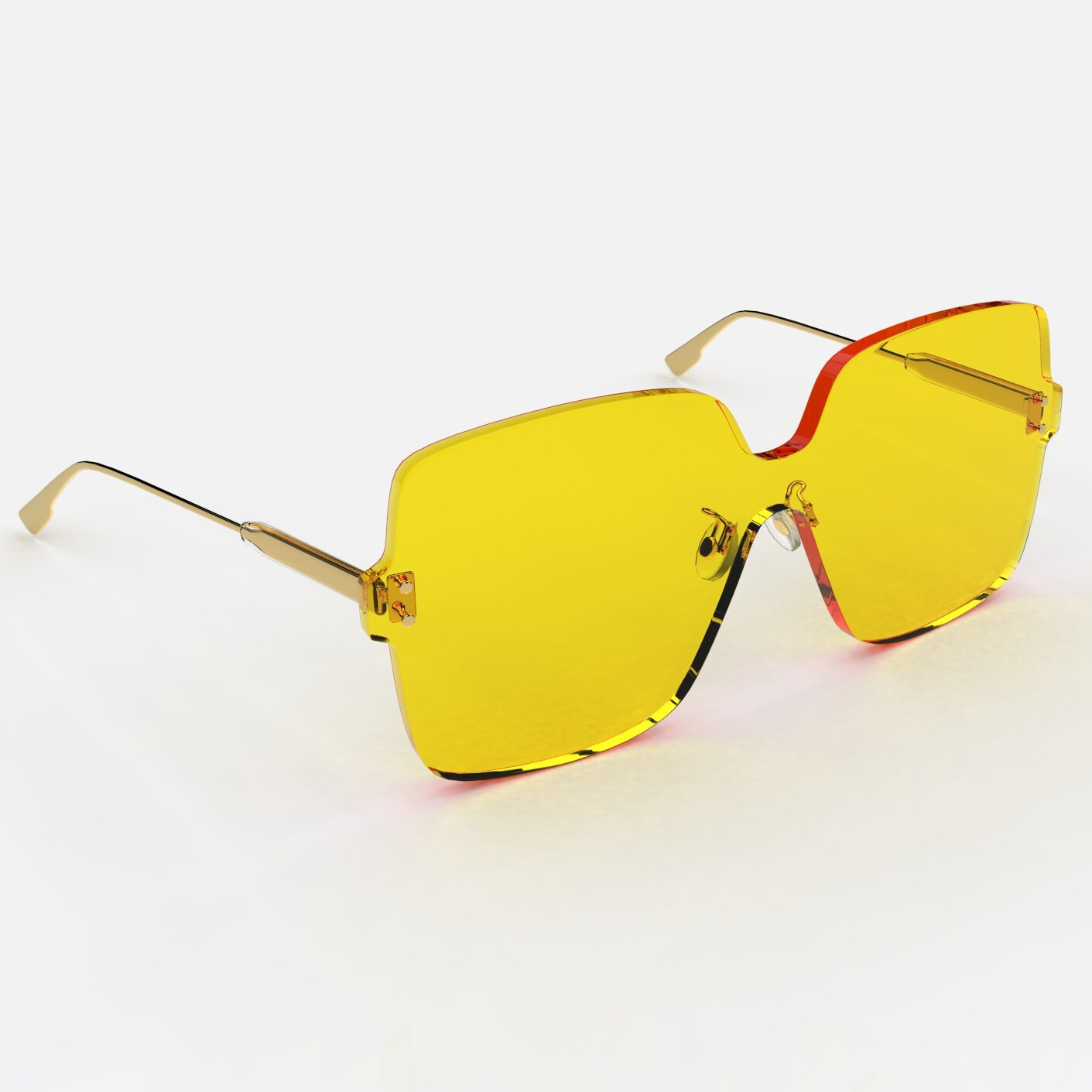 ArtStation - Low Poly 3D model Yellow Sun Glasses