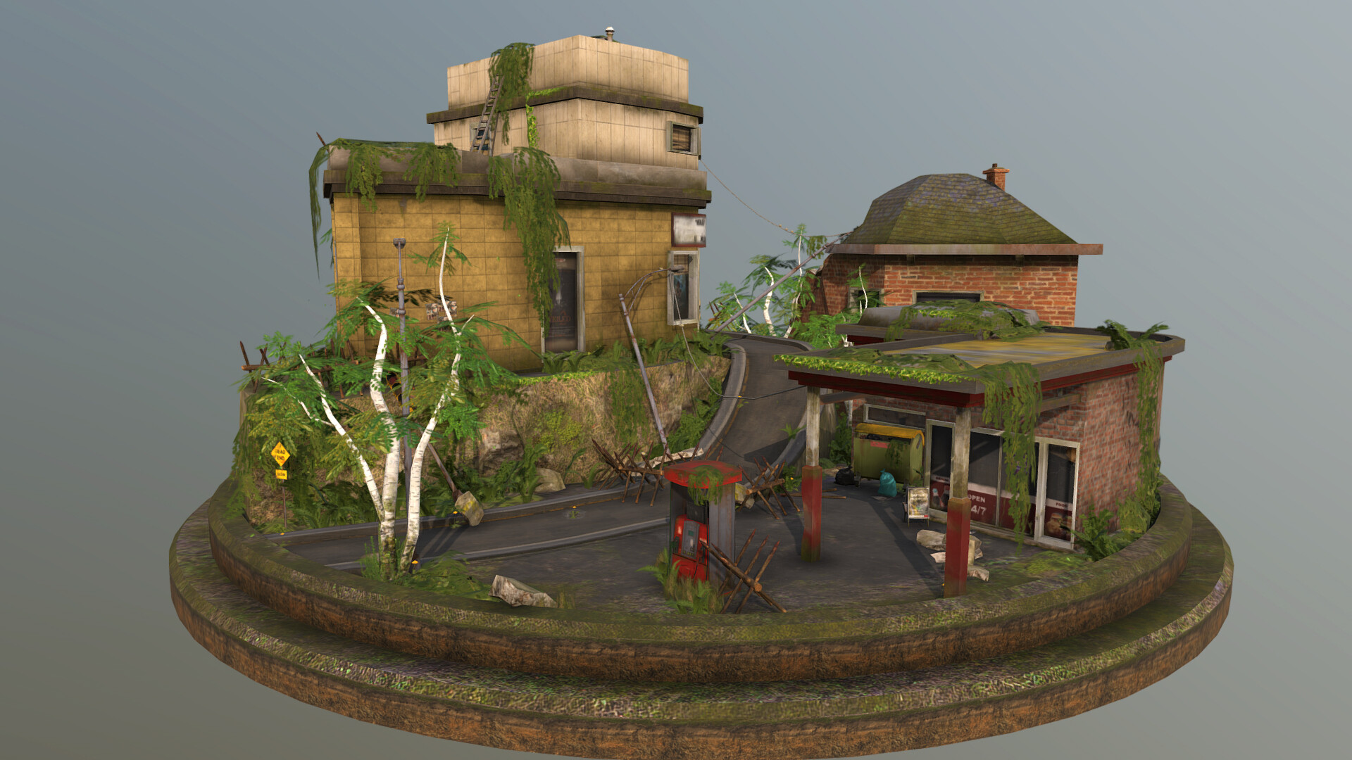 ArtStation - Post-Apocalyptic City Scene