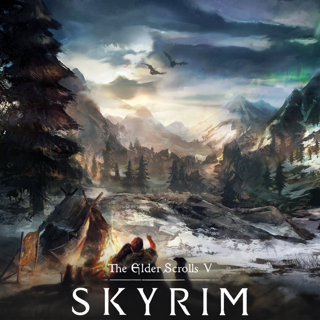 ArtStation - Skyrim couple - fanart