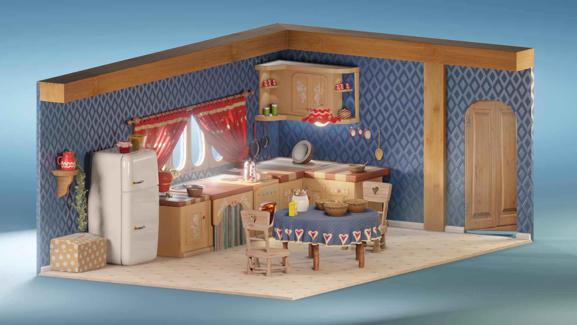 ArtStation - Cozy Kitchen