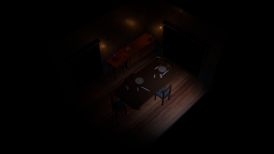 ArtStation - Dining Room - Haunted House Project